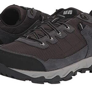 Columbia Men's Valley Pointe Waterproof Hiking Shoe, Shark/Monument, 11.5 Wide