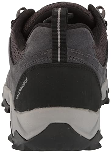 Columbia Men's Valley Pointe Waterproof Hiking Shoe, Shark/Monument, 11.5 Wide