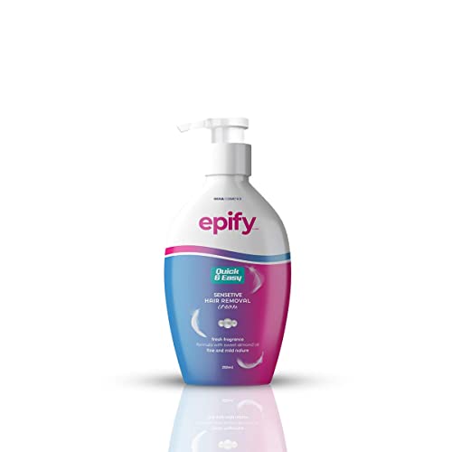 Epify Hair Removal Cream for Men and Women For Intimate/Private Area, Pubic & Bikini, Sensitive Skin, 8.45 Fl Oz