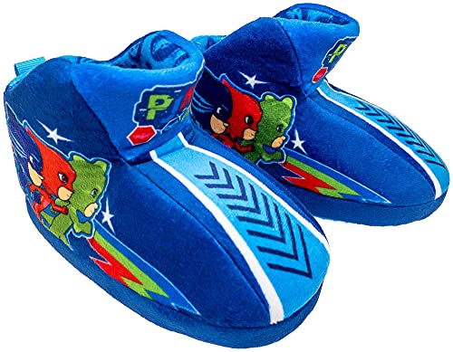 PJ Masks Boy's Slipper Bootie, Hero Trio With Stipple Outsole, Todder Boy's Size 5/6