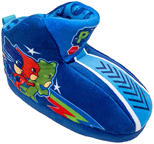 PJ Masks Boy's Slipper Bootie, Hero Trio With Stipple Outsole, Todder Boy's Size 5/6