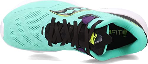 Saucony Women's Guide 15 Running Shoe, Cool Mint/Acid, 8