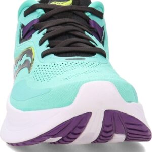 Saucony Women's Guide 15 Running Shoe, Cool Mint/Acid, 8