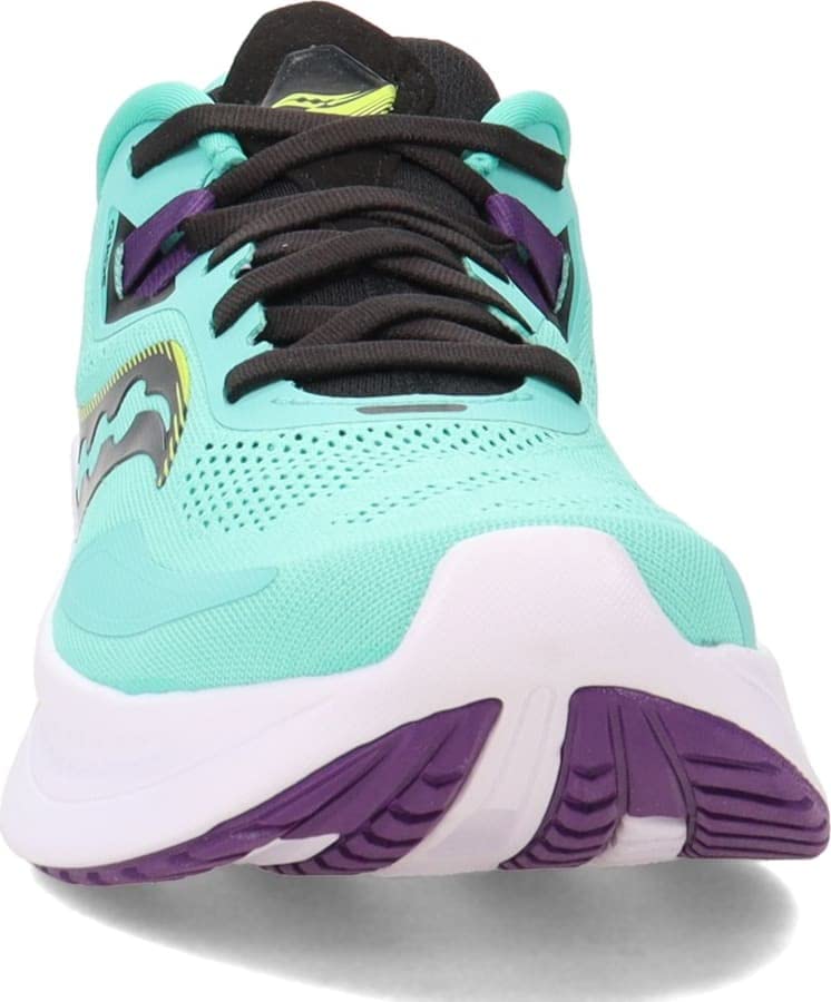 Saucony Women's Guide 15 Running Shoe, Cool Mint/Acid, 8