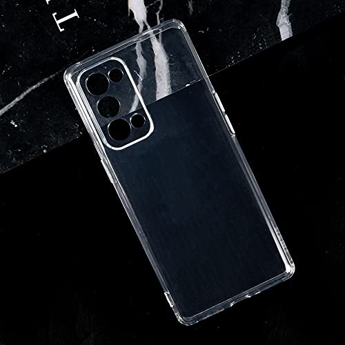 Shantime Oppo Reno 6 Pro 5G Case, Soft TPU Back Cover Shockproof Silicone Bumper AntiFingerprints FullBody Protective Case Cover for Oppo Reno 6 Pro Plus 5G Transparent