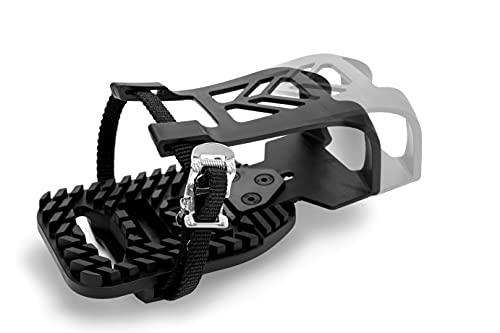 Boerte Peloton Bike & Peloton Bike+ Pedals Compatible Toe Cage Adapters - Convert Look Delta Pedals on Indoor Exercise Bike to Toe Cages and Straps - Ride with Regular Shoes