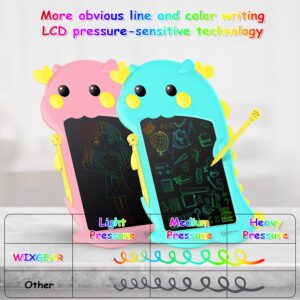 WixGear (2 Pack) LCD Writing Tablet for Kids, Colorful Toddler Doodle Board Drawing Tablet Erasable Reusable Electronic Drawing Pads, Girls Gifts Toys for 3-7 Year Old Girls Boys 8.5 in Pink and Blue