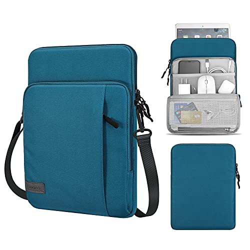 MoKo Laptop Sleeve Bag for 13.3-14 Inch, Notebook Carrying Case with Pocket Fits MacBook Pro M2 14" /13" M2/M1 Pro/M1 Max 14.2 2023-2021/Air 13.6" M2 2022, Surface Pro 9/8 13", Peacock Blue