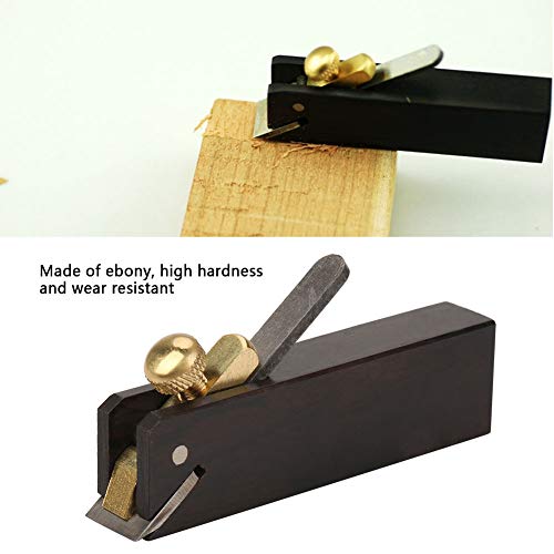 Woodworking Plane, Ebony Mini Hand Planer Small Hand Plane Planer Wooden Carpenter Woodcraft Tool for Woodworking Trimming Wood Planing