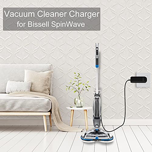 Replacement for Bissell SpinWave Mop Charger, Power Cord Compatible with Bissell 2315/2315A/23157/23158/23159/2037, 1614563 Charging Cord Replacement for Bissell SpinWave Cordless Hard Floor Expert