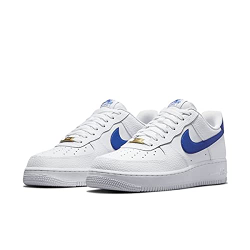 Nike Air Force 1 '07 Lo Mens White/Game Royal-White Size 7.5