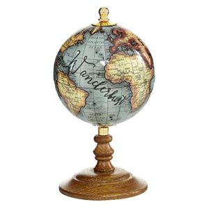 Deco 79 Metal Small Globe, Set of 4 4"W, 7"H, Multi Colored