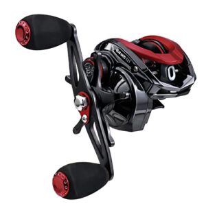 runcl heroism fishing baitcasting reels, 17.64lb carbon fiber baitcasters, 7.3:1 gear ratio, 12 levels magnet brake system, 7+1 bb, new compact design high-tech innovation with fish bite alarm system