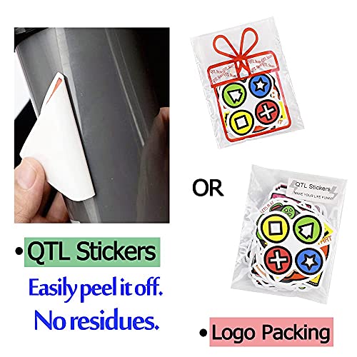 QTL Classic Gaming Stickers for Laptop Stickers for Kids Adults Video Game Stickers for Water Bottles Gamer Stickers Vinyl Waterproof Stickers Packs 50Pcs