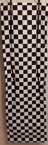 Classroom Door Curtain Black and White Check Racecar