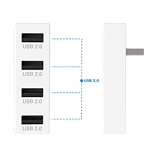 4 Ports USB Hub 2.0 for Xbox Series S, High Speed USB Hub Splitter Expansion Adapter Compatible with Xbox Series S Console