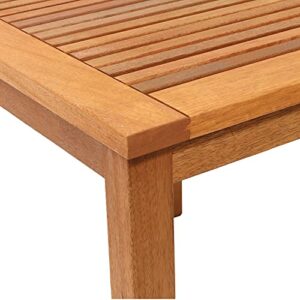 Sunnydaze Set of 2 Meranti Wood Outdoor Nesting Tables