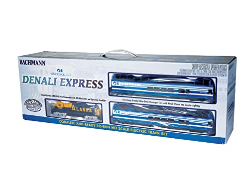 Bachmann Trains - Denali Express Ready to Run Electric Train Set - HO Scale, Prototypical Colors