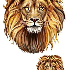 World of Patches Animal Trendy Heat Print Iron on Deals for Clothing Design Lion King Iron on Patches for T-Shirt Hoodie Pillow Iron on Thermal Transfer ( B-S )