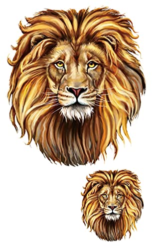 World of Patches Animal Trendy Heat Print Iron on Deals for Clothing Design Lion King Iron on Patches for T-Shirt Hoodie Pillow Iron on Thermal Transfer ( B-S )