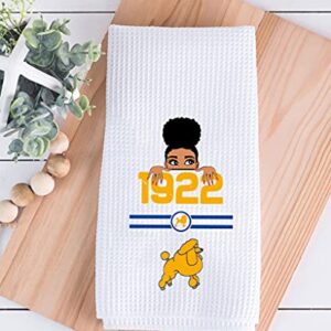 Generic MEIKIUP Sigma Gamma Rho Sorority Inspired Gift 1922 Paraphernalia Kitchen Towel SGRho Dish for Woman Housewarming (1922 Towel)