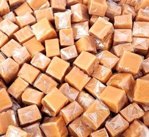 crazyoutlet kraft caramel cubes candy, individually wrapped, bulk pack 2 pounds