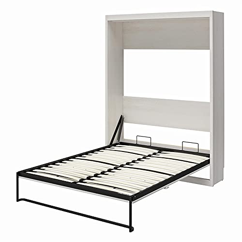 Signature Sleep Modern Wood Queen Murphy Wall Bed in Ivory Oak