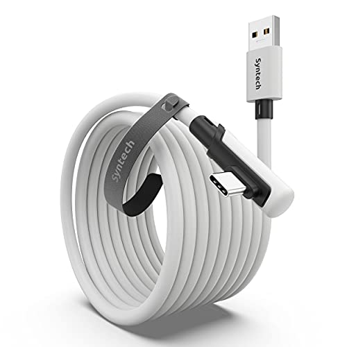 Syntech Link Cable 16 FT Compatible with Quest2/Pro/Pico4 Accessories and PC/Steam VR, High Speed PC Data Transfer, USB 3.0 to USB C Cable for VR Headset