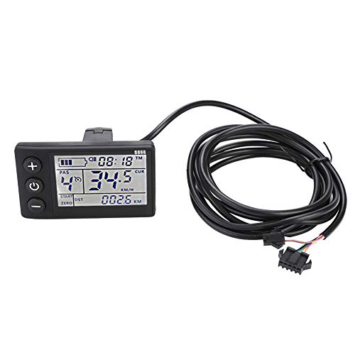 Yunir Brushless Motor Controller, Waterproof 24V-48V Motor Controller, LCD Display Electric Bike Scooter Brushless Controller Kit(36V/48V 350W)