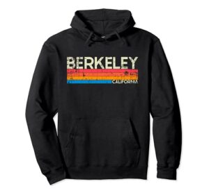 vintage retro berkeley california distressed pullover hoodie