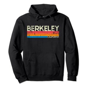 Vintage Retro Berkeley California Distressed Pullover Hoodie