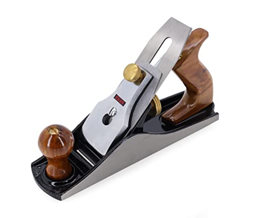 EXXO | No.4 Jack Bench Hand Plane | 9 Inch Plane - 2 Inch Cutter | Adjustable Edge and Hand Planer | Wood Smoothing, (5360)