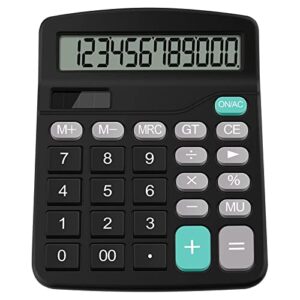 Desk Calculator Large Display Black