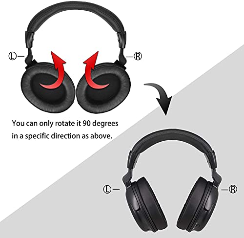 SIMOLIO Digital 2.4GHz Wireless TV Headphones with Spare Battery for Hearing Impaired and Seniors, Two Under-Chin Headset and One Over-Ear Headphone for Replacement,100 ft Work Range, No Audio Delay