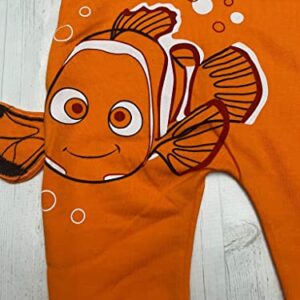 Finding Nemo Cotton Baby Overall/Romper With Long Sleeve Tshirt For Newborns & Infants & Toddlers – 2 PIECES - Unisex