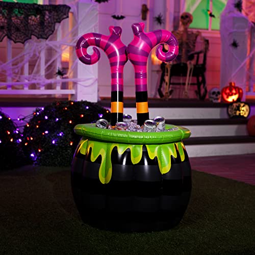 JOYIN 40'' Halloween Inflatable Witch Legs Cooler, Halloween Inflatable Witch Cooler Decoration Theme Party Décor, Party Supplies for Halloween Parties, Events