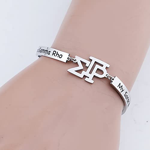 U-CHYTY Sigma Gamma Rho Sorority Bracelet 1922 Sorority Paraphernalia Bracelet Greek Sorority Jewelry for Women(CBR)