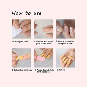 Coolnail Reuseable Shiny Press on Fake Nails Dark Pink Square Short Gel Cover False Fingernails Manicure Art Tips 24pc for Women and Girl