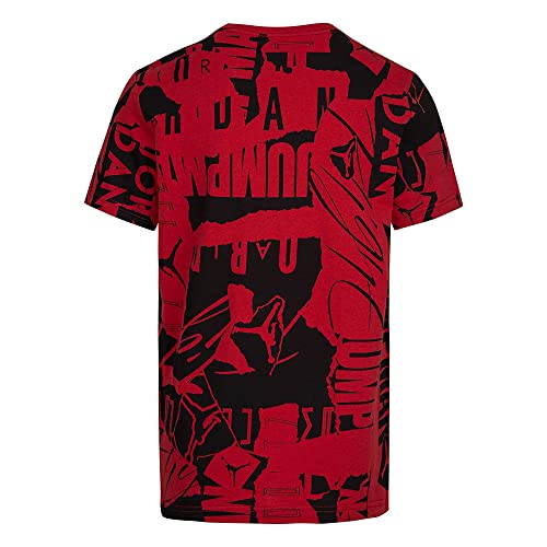 Jordan Boy's Jumpman Flight Print Tee (Big Kids) Gym Red LG (14-16 Big Kid)