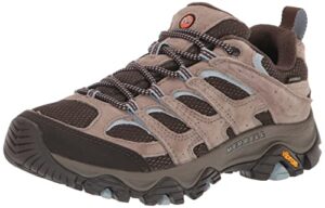 merrell women's moab 3 waterproof hiking shoe, brindle, 7.5