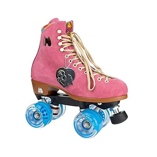 Moxi Skates - Malibu Barbie Limited Edition - Fun and Fashionable Womens Quad Roller Skate | Strawberry Pink | Size 7