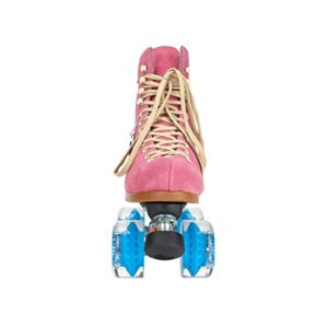 Moxi Skates - Malibu Barbie Limited Edition - Fun and Fashionable Womens Quad Roller Skate | Strawberry Pink | Size 7