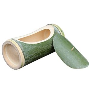 WellieSTR (Outer Dia.3~3.5cm 1 Set Fresh Handmade Natural Mini Bamboo Wrapped Sticky Rice Steamer,Chinese Snack Tool, Banboo Tubes,Zongzi ZhuTongFan