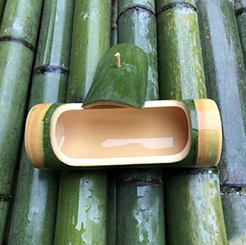 WellieSTR (Outer Dia.3~3.5cm 1 Set Fresh Handmade Natural Mini Bamboo Wrapped Sticky Rice Steamer,Chinese Snack Tool, Banboo Tubes,Zongzi ZhuTongFan