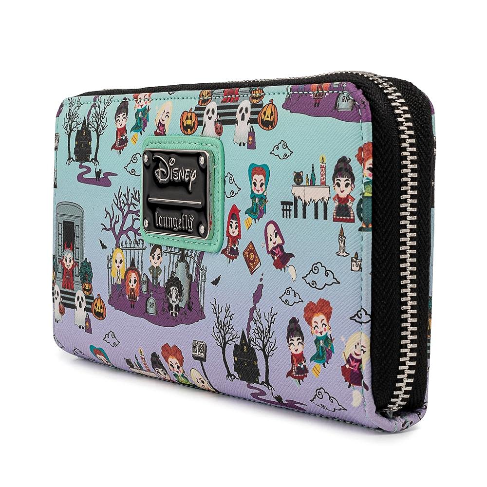 Disney Hocus Pocus Scene AOP Zip-Around Wallet