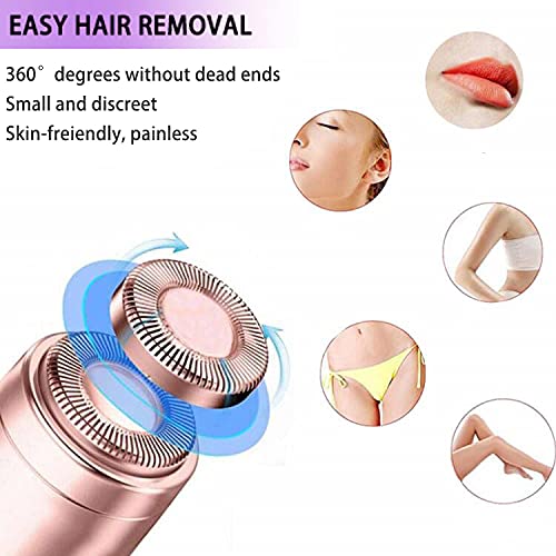 Facial Hair Remover Replacement Heads for Gen 1 Finishing Touch Flawless Facial Hair Removal Tool for Women,18K Gold-Plated Rose Gold 4 Count,First Generation by BECHY