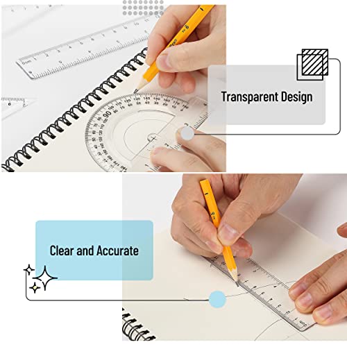 Mr. Pen- Geometry Set, 13 pcs, Compass for Geometry, Protractor Set, Geometry Kit Set with Shatterproof Storage Box, Geometry Kit, Drawing Tools, Drafting Set, Drafting Tools & Drafting Kits (Blue)