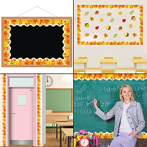 Fall Leaves Bulletin Board Border Autumn Border for Classroom Decoration 36ft