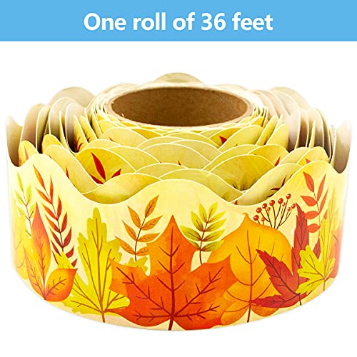 Fall Leaves Bulletin Board Border Autumn Border for Classroom Decoration 36ft