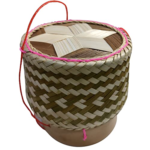 Heavens Tvcz Sticky Rice Basket Serving Thai Laos Small Handmade Bamboo to Keep Sticky Rice Warm for Restaurant